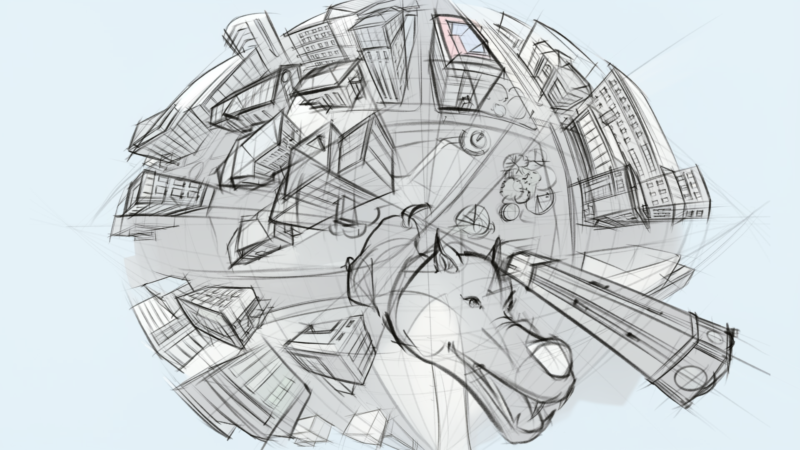 5-Point Perspective Drawing or Curvilinear Perspective – poradora