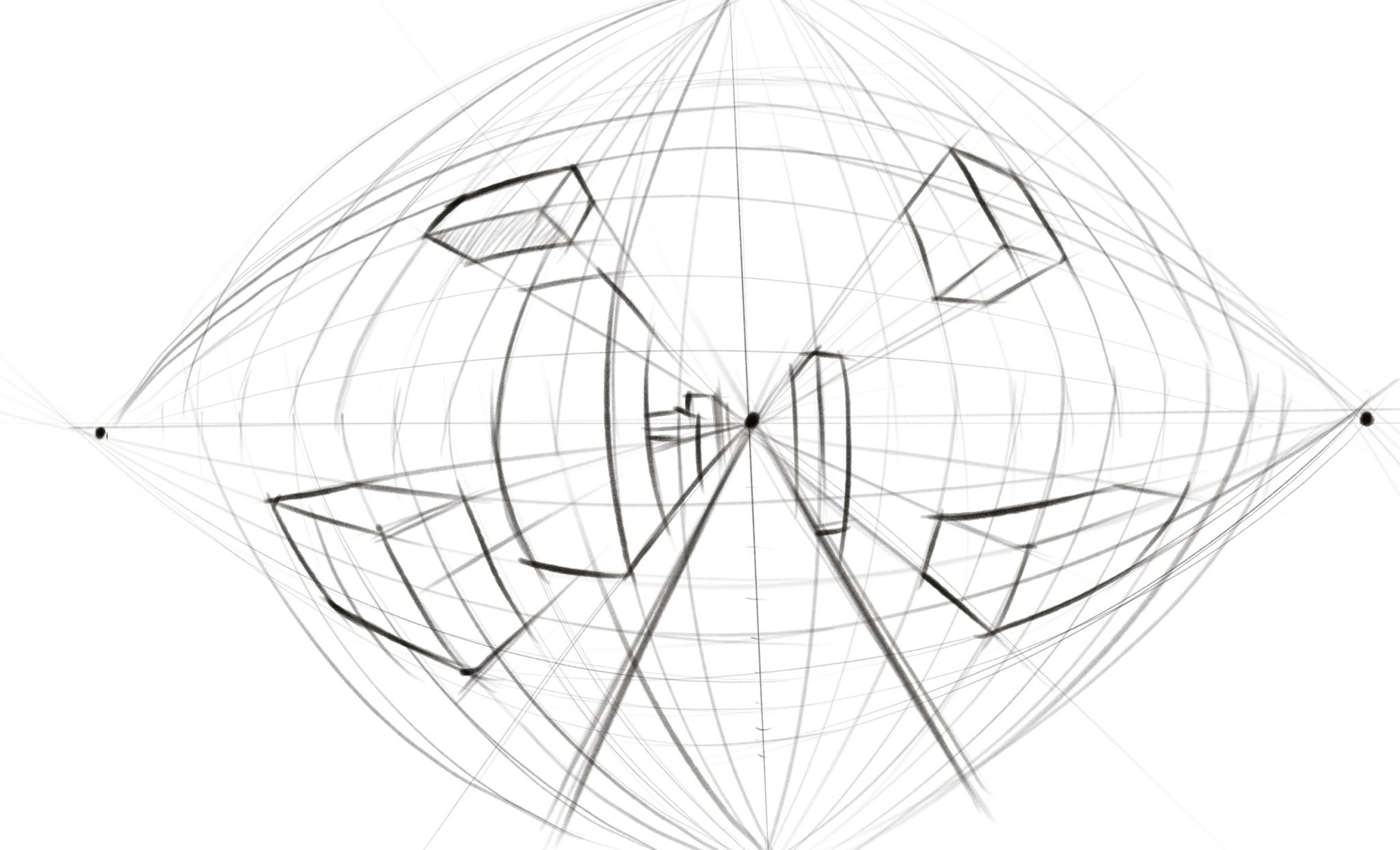 5-Point Perspective Drawing or Curvilinear Perspective – poradora