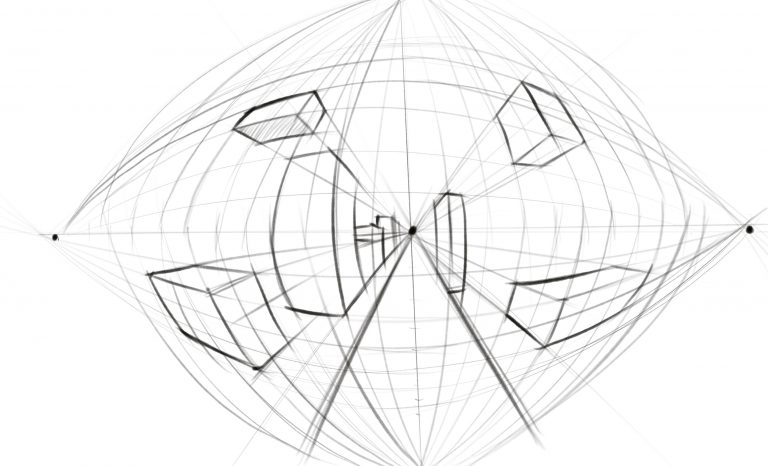 5-Point Perspective Drawing or Curvilinear Perspective – poradora
