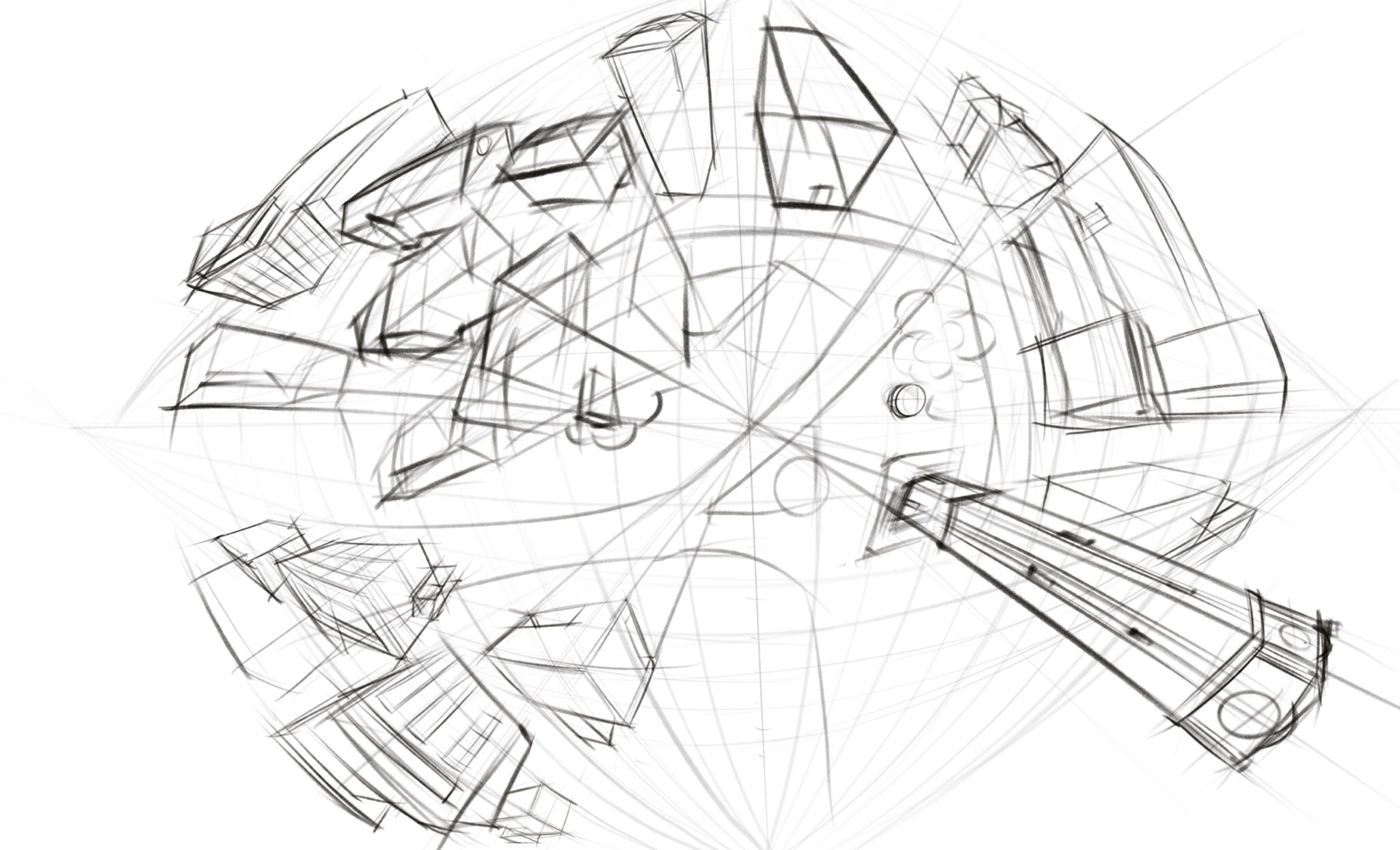 5-Point Perspective Drawing or Curvilinear Perspective – poradora