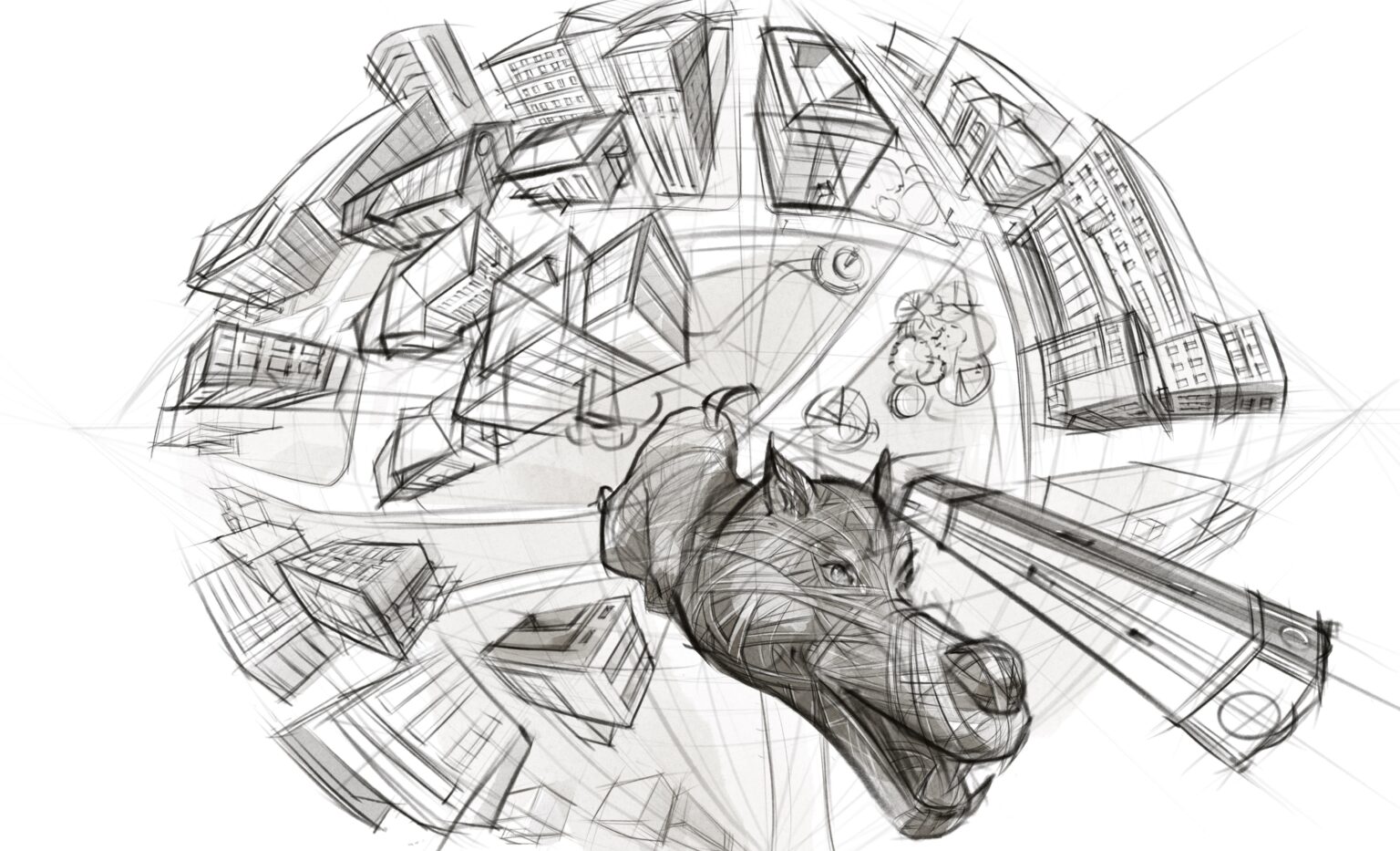 5-Point Perspective Drawing or Curvilinear Perspective – poradora